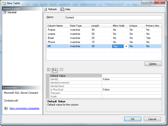 Bytes Matters: How to create SQL CE database Part -V